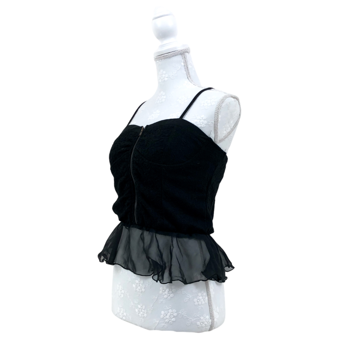 d.i.a. Front Zipper Mini Gyaru Top – MultiPal Store